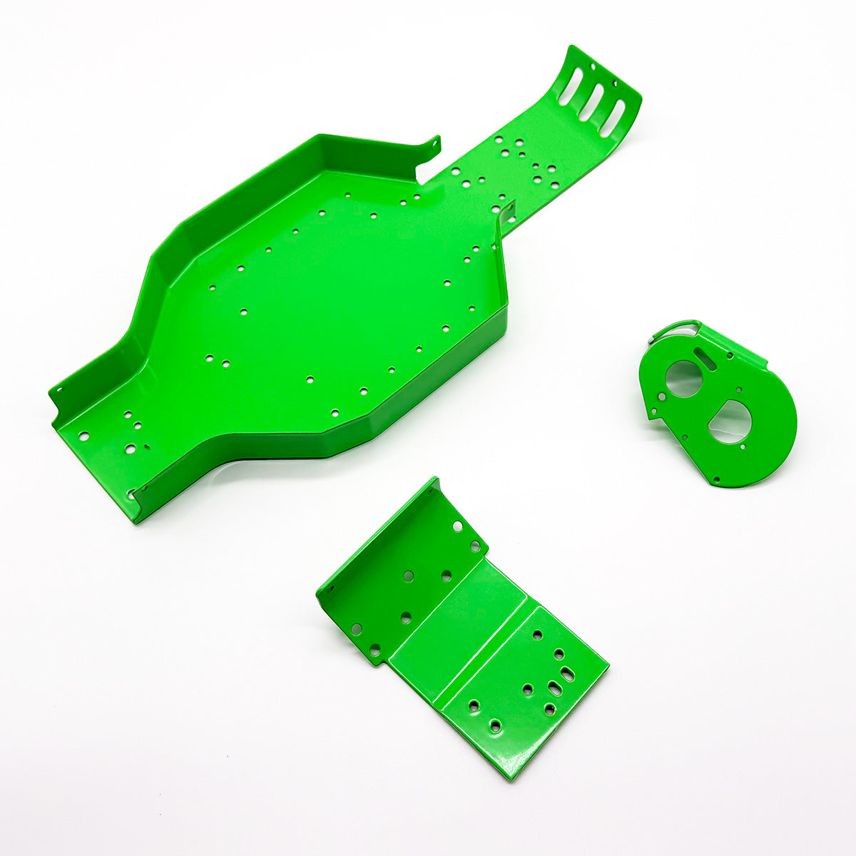 Authentic RC10 Chassis - Powdercoated in Retro Green — Racers Edge RC