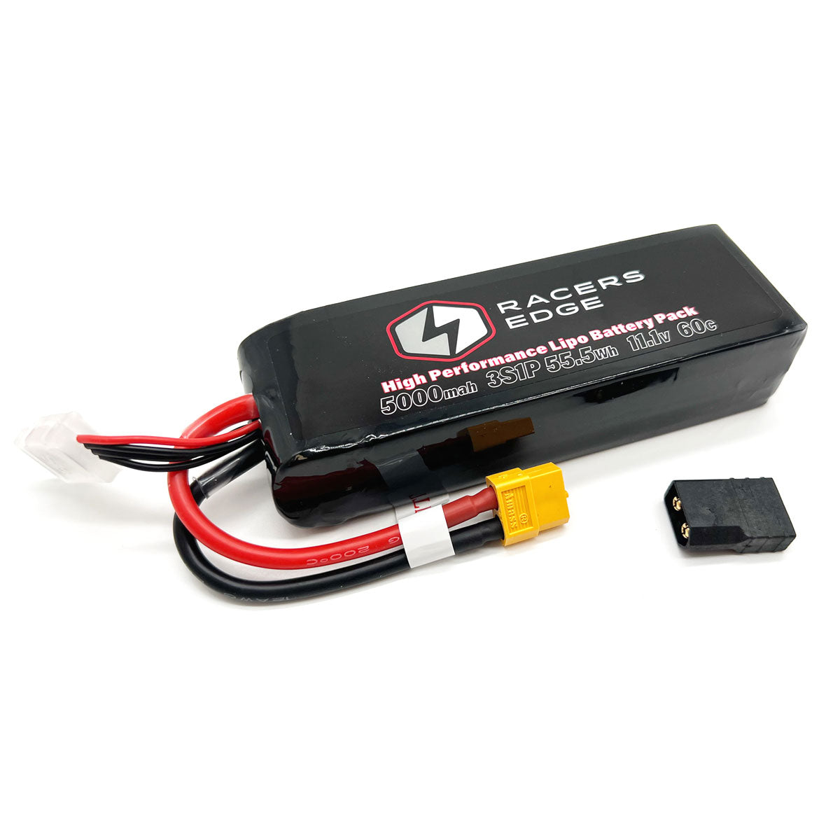 5000mAh 3S 11.1V 60C Soft Pack Lipo Battery XT60 w/TRX Adapt — Racers ...