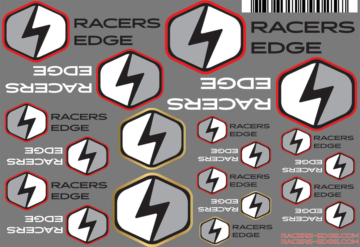 Racers Edge Sticker Set 6in x 4in — Racers Edge RC