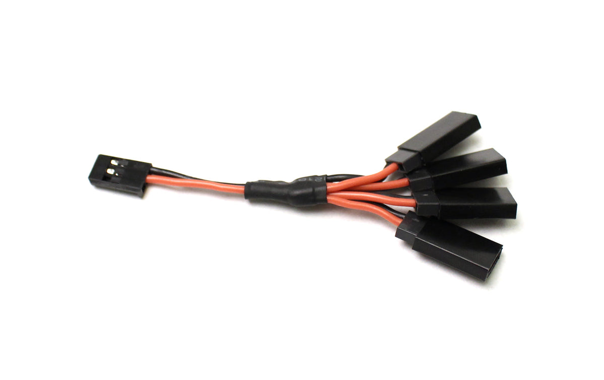 Universal RX Power Splitter Female Servo x 4 — Racers Edge RC