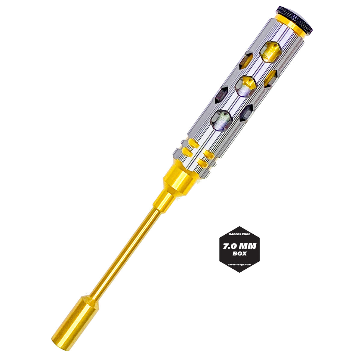 7mm Nut Driver Gold Ink Honeycomb Handle w/ Titanium — Racers Edge RC
