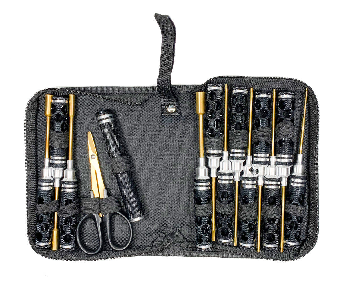 Honeycomb Metric Tool Set w/Classic Bag (14pcs) — Racers Edge RC