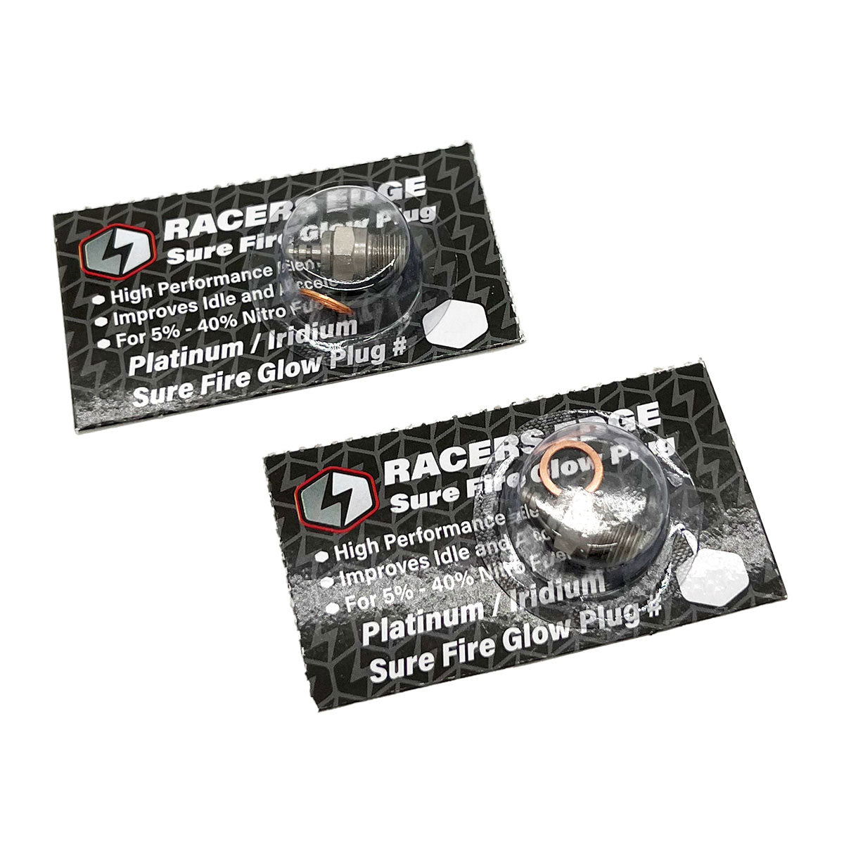Platinum / Iridum Sure Fire #4 Medium-Cold Glow Plugs (2) — Racers Edge RC